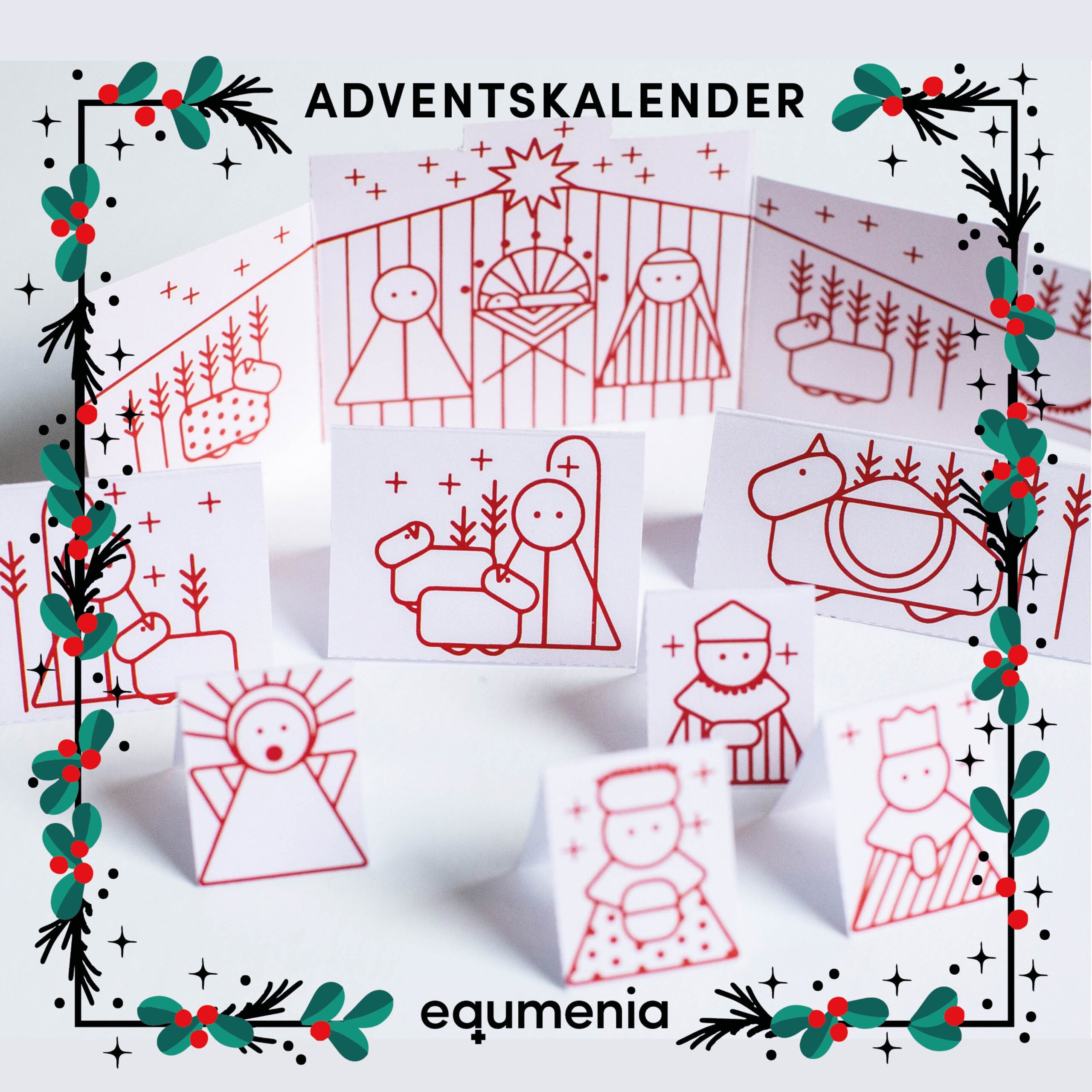 Julkrubba i papper - Equmenia